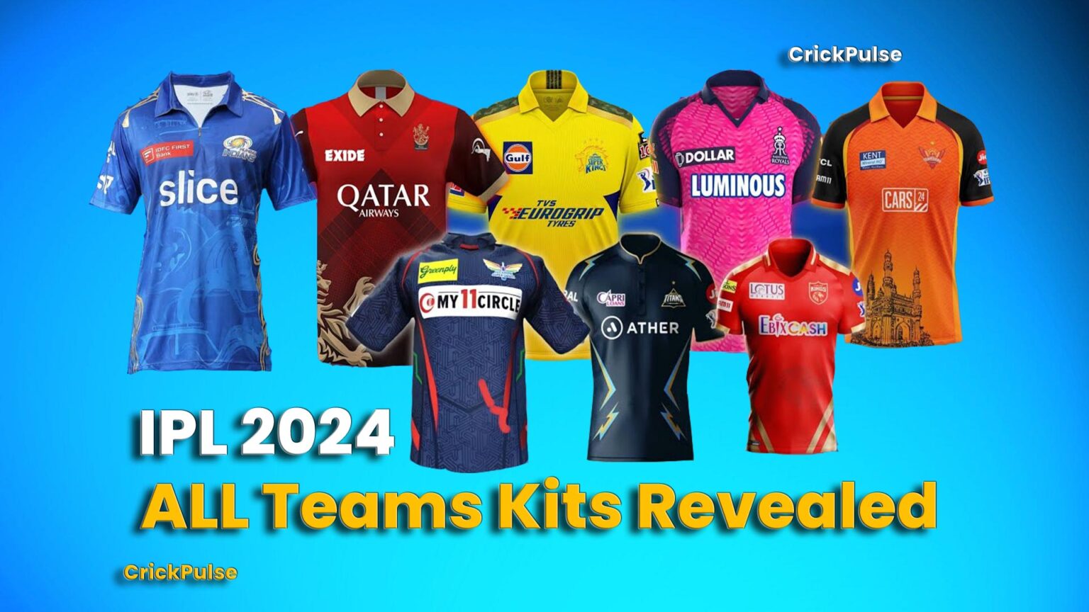 IPL 2025 Jerseys & Kits | All Teams IPL Jersey 2025 & Sponsors CrickPulse